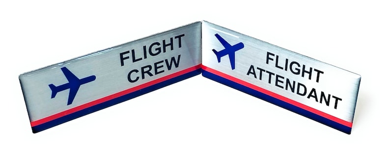 Airlines Flight Attendant and Flight Crew Uniform Badges - Etsy