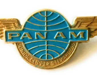 Vintage PAN AM AIRLINES 1960's Junior Clipper Pilot Metal - Etsy