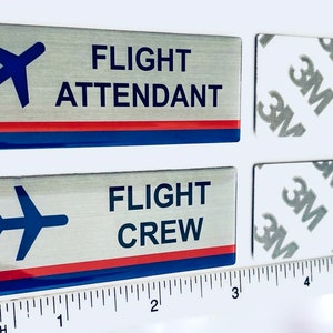 Airlines Flight Attendant and Flight Crew Uniform Badges - Etsy