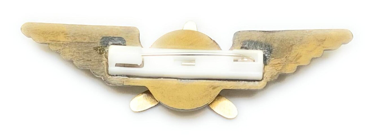 Vintage Delta Airlines Pilot Wing Spinning Propeller Airplane Pin Gold ...