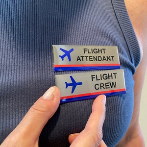Airlines Flight Attendant and Flight Crew Uniform Badges - Etsy