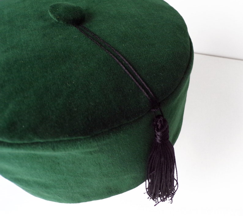 Green Velvet Smoking Cap With Tassel Made to Order - Etsy