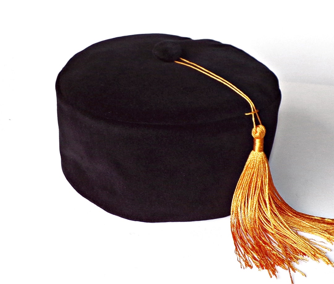 Black Velvet Smoking Cap With Tassel Made to Order - Etsy