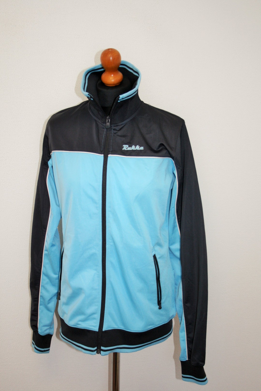 RUKKA Jacket Light Blue Sports Track Jacket Vintage 90s Style Jacket ...