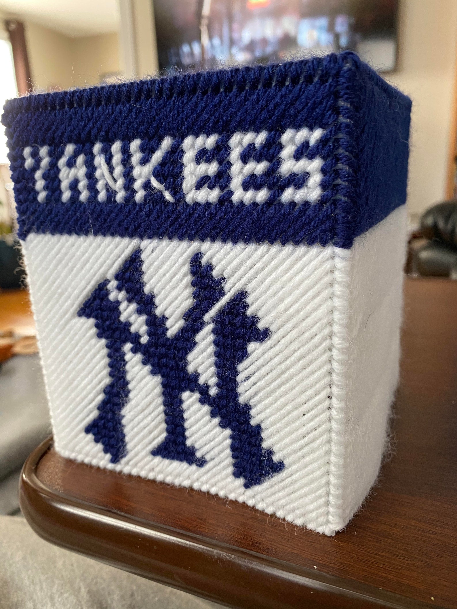 New York Yankees Tissue Box - Etsy UK