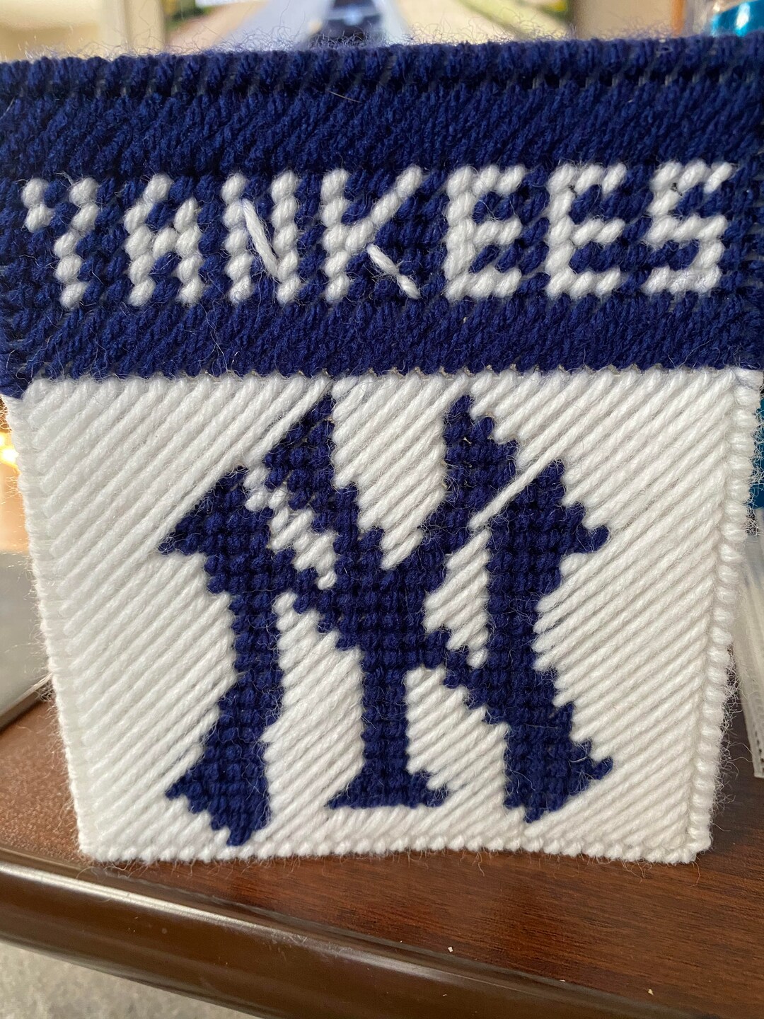 New York Yankees Tissue Box - Etsy