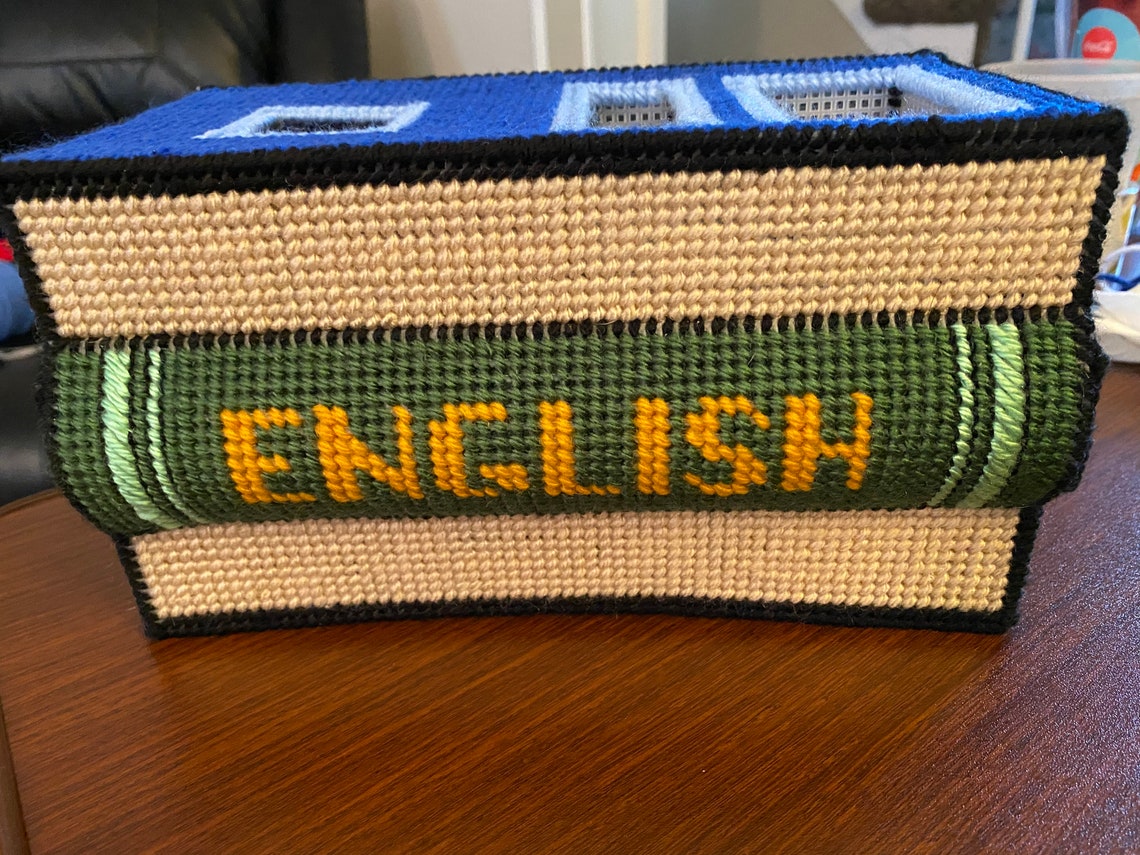 Stacked Books Tissue Box for Desk - Etsy