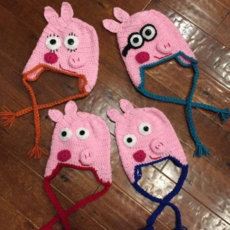 Peppa Pig Hat - Etsy