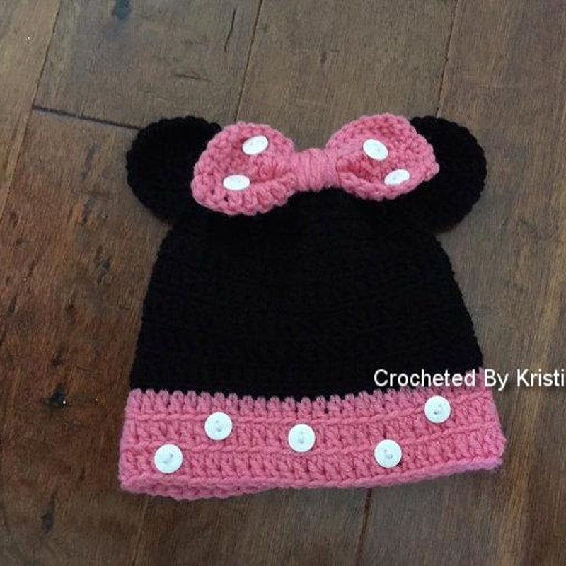 Kids Red Minnie Mouse Cap - Etsy