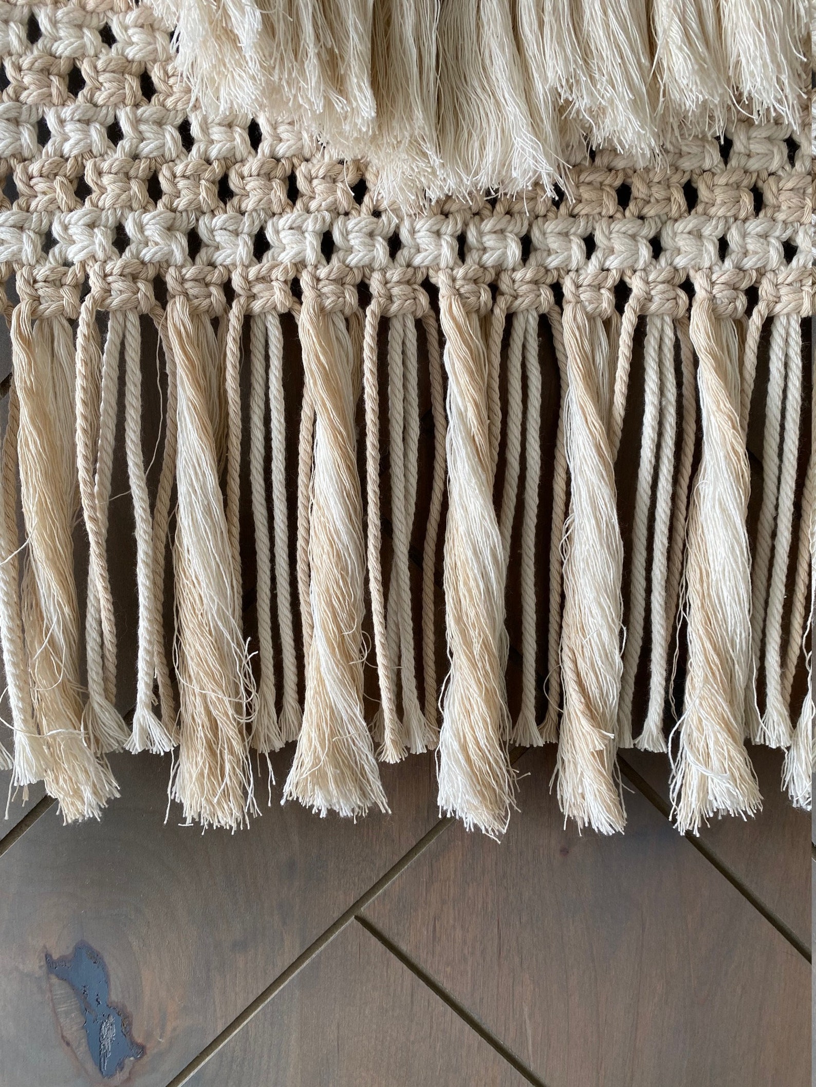 Textural Triangle Macramé Wall Hanging - Etsy