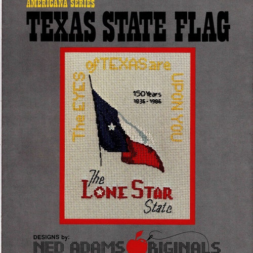 Texas State Cross Stitch Pattern United States Flag Cross - Etsy