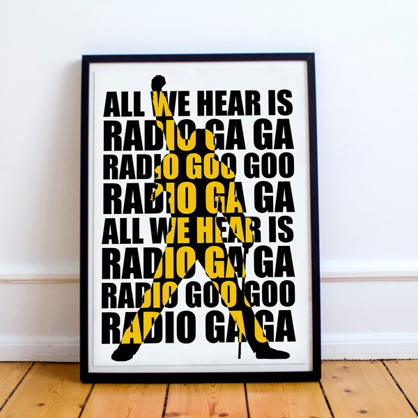 Radio Gaga Art - Etsy