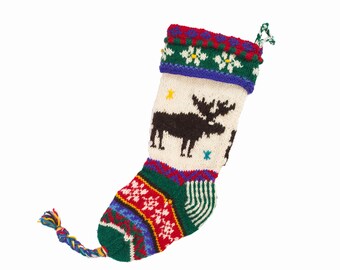 Moose Stocking | Etsy