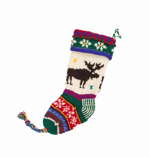 Moose Stocking | Etsy