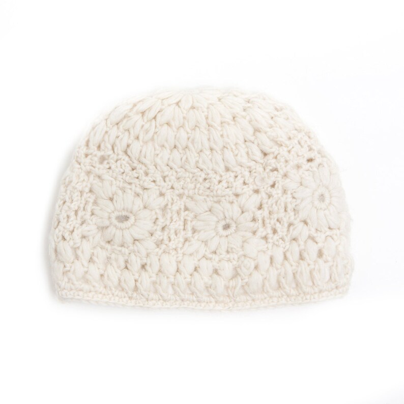 Daisy Crochet Beanie - Etsy