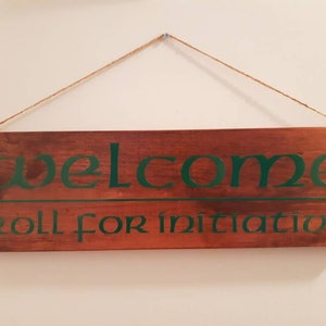Nerdy Welcome Sign DnD Roll for Initiative Dungeons | Etsy
