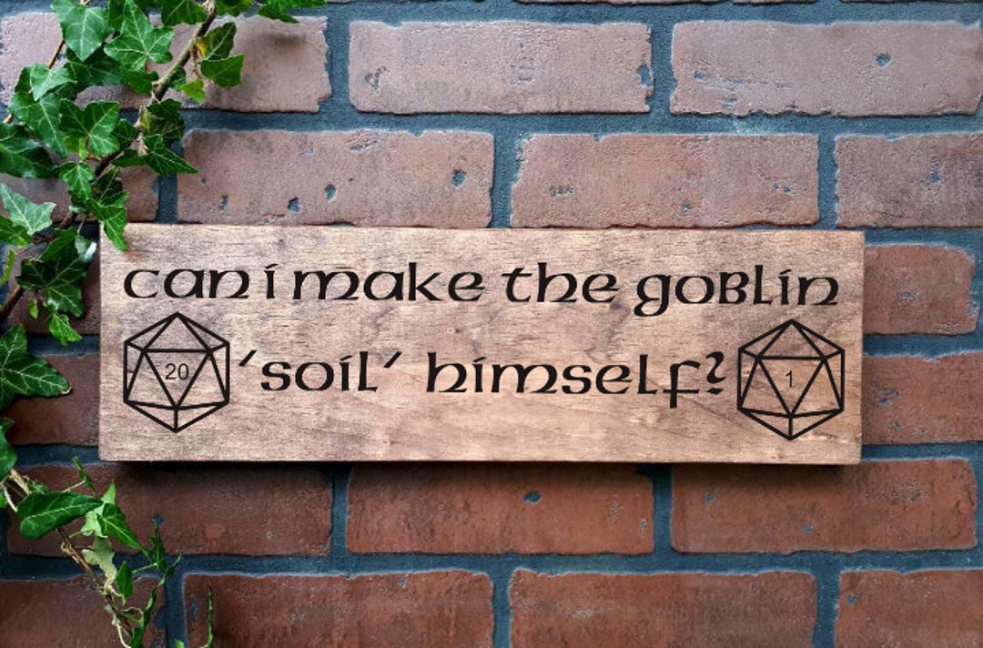 Dnd Sign Custom Sign Personalized Sign dungeons N Dragons Nerdy Sign ...