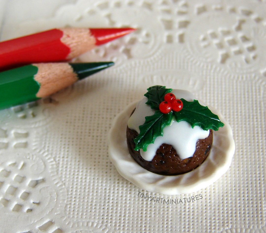Realistic Miniature Christmas Pudding for Dollhouse - Etsy