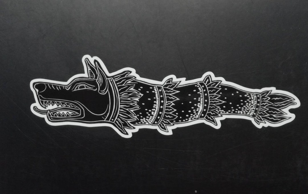 Dacian Draco Wolf Sticker: Pagan Mythology Car Bumper Sticker - Etsy