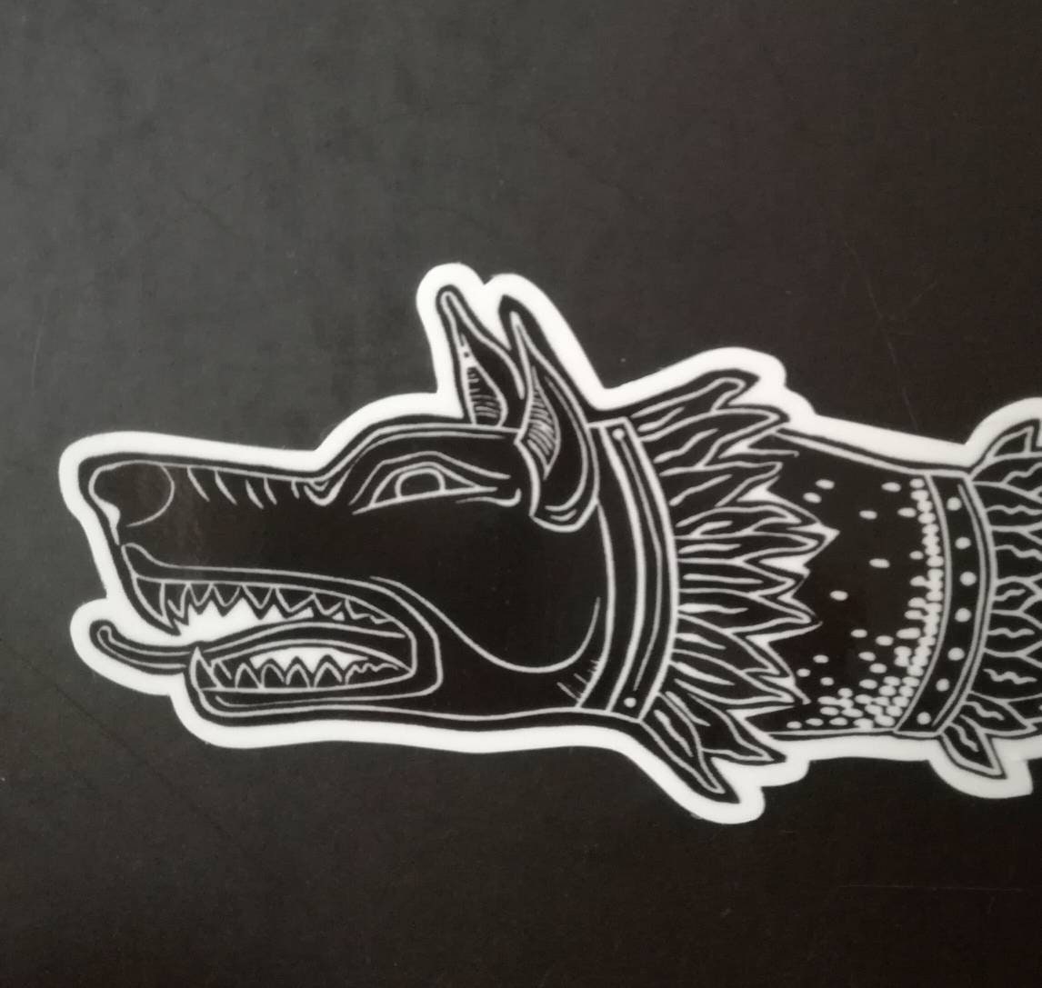 Dacian Draco Wolf Sticker: Pagan Mythology Car Bumper Sticker - Etsy