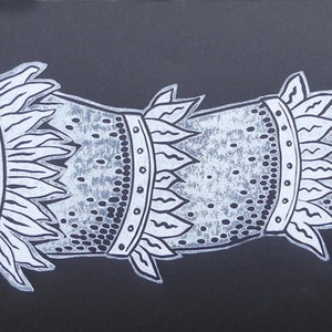 Draco Dacian Ancient Symbol, Large Linoleum Print, Historical Unique ...