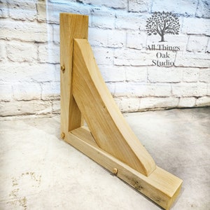 Solid Oak Gallows Brackets, L Brackets Brace Kit. - Etsy UK