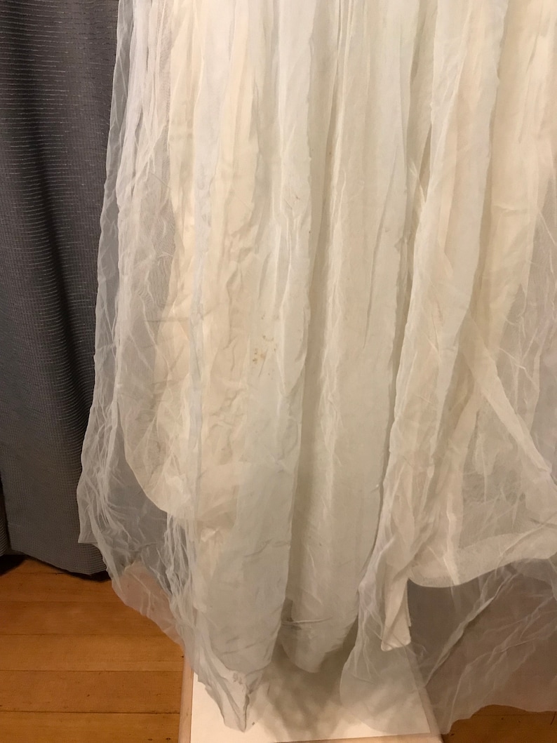 Icey Blue 1950s Disney Princess Prom Formal Full Length Gown With Tulle ...