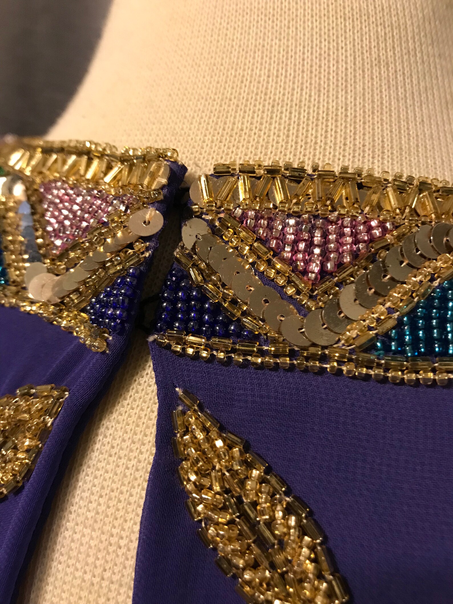 VOLUP Victoria Royal Ltd. Purple Layered Chiffon Gown With | Etsy