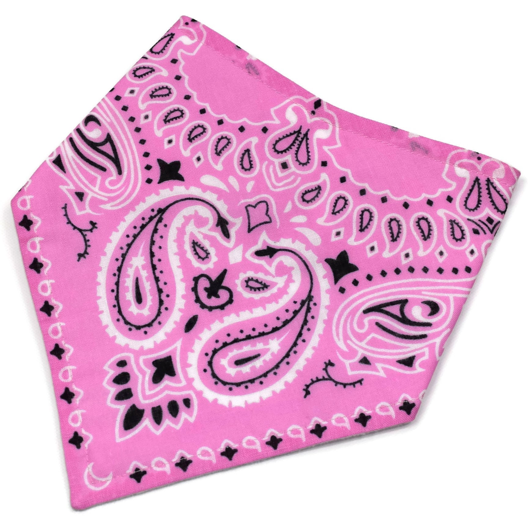 Pink Bandana Bib // Cowgirl Bandana Bib // Western Bandana Bib | Etsy