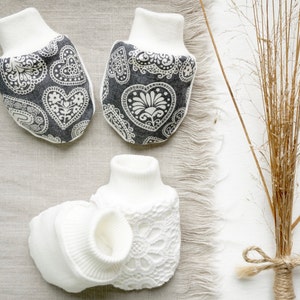 Baby Mittens Sewing Pattern Download & HD VIDEO | 0-3 + 3-6 Mths | Baby ...