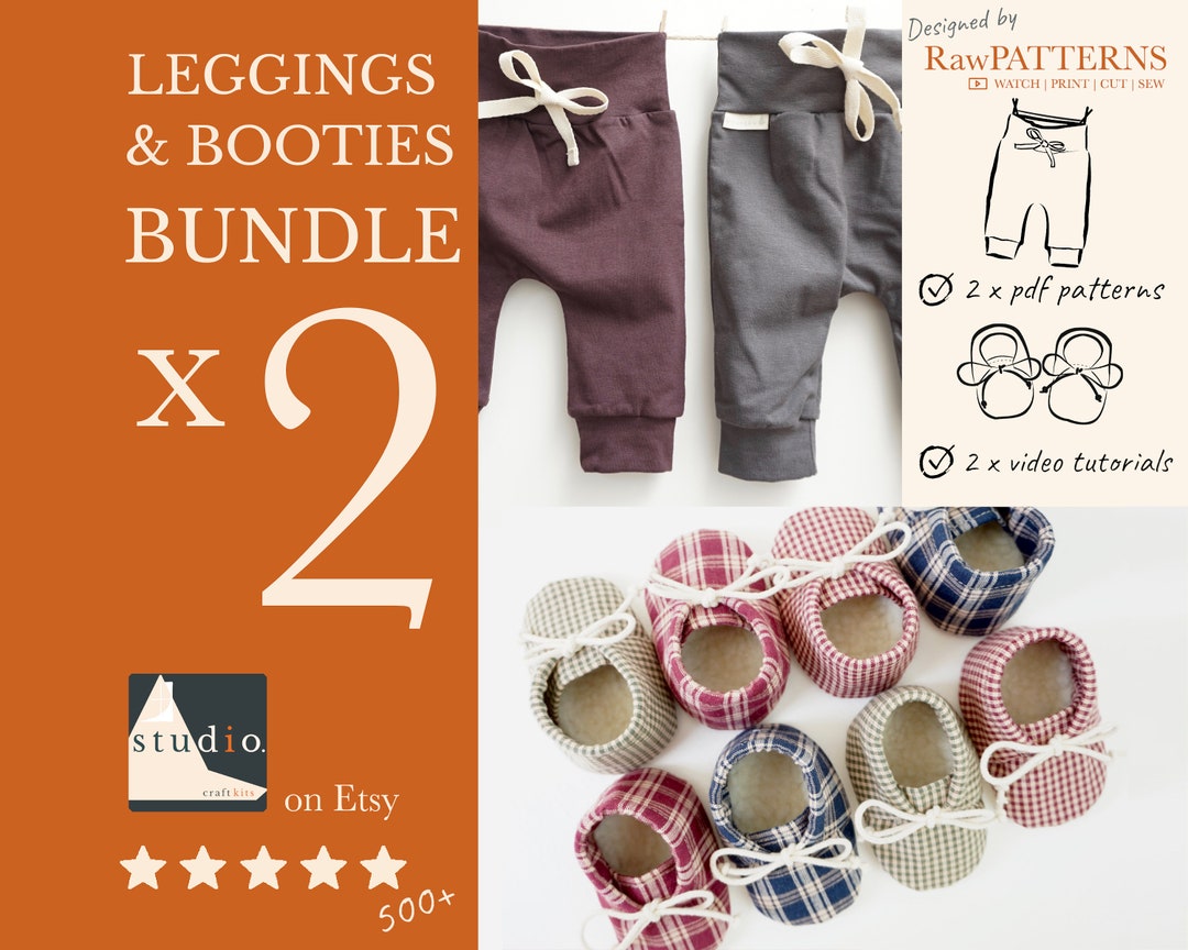 Baby Booties and Pants Sewing Pattern Download & VIDEO | 0-12 Months ...