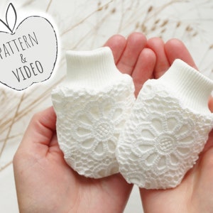Baby Mittens Sewing Pattern Download & HD VIDEO | 0-3 + 3-6 Mths | Baby ...