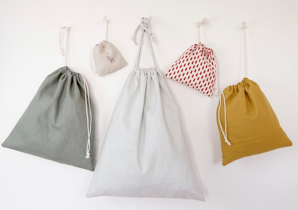 Drawstring Bag Sewing Pattern Download & HD VIDEO GUIDE 6 | Etsy