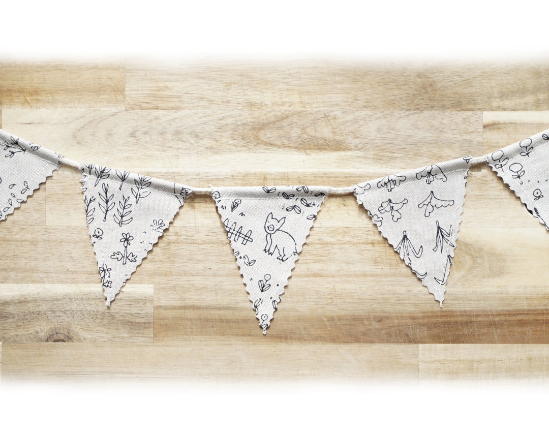 Bunting Pattern | Zero Waste Bunting Nursery Sewing Pattern PDF ...