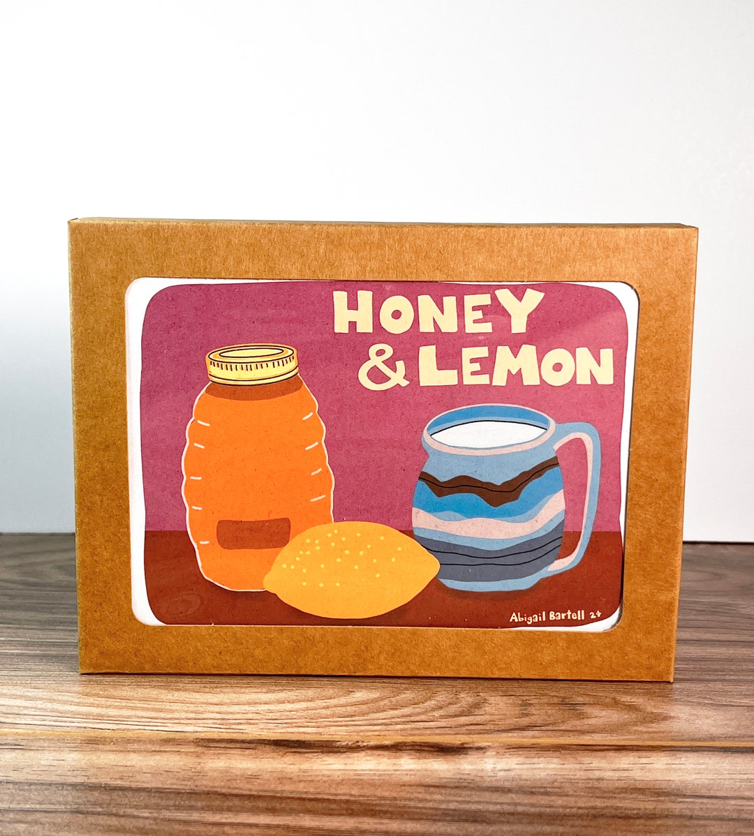 Honey & Lemon Cards Hand-illustrated Design, Boxed Set of 5 - Etsy