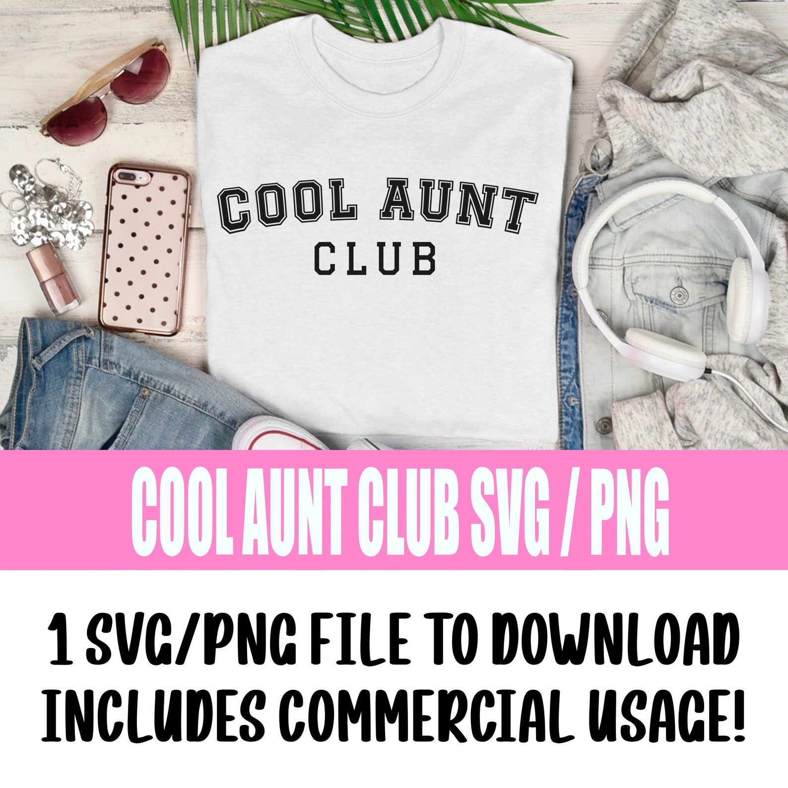 Cool Aunt Club SVG | Retro Varsity Design (digital Download) - Etsy