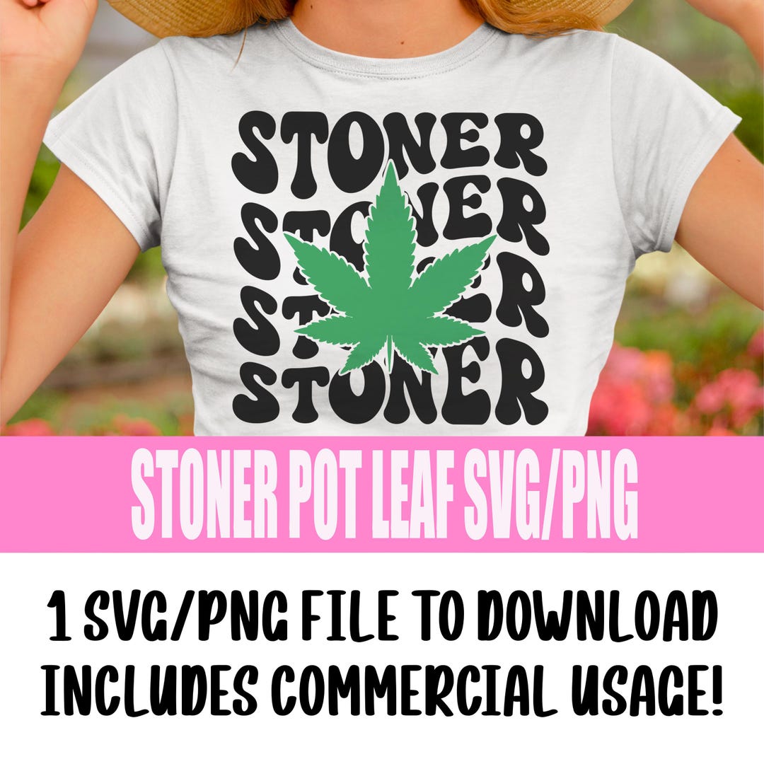 Retro Stoner Weed SVG – Funny Pot Leaf Design (digital Download) - Etsy