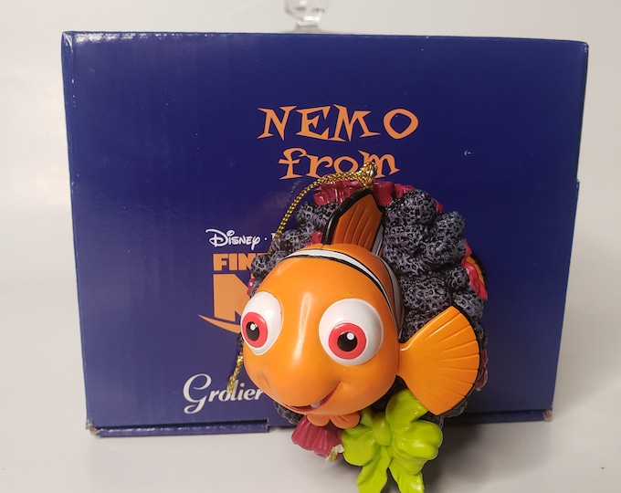 New Walt Disney Finding Nemo Clown Fish Grolier Presidents Edition Christmas Tree Ornament ...