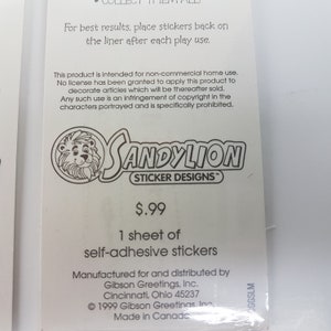 4 Sandylion Sticker Packs , Mini Kids Happy Mood Face, Hippy Peace ...