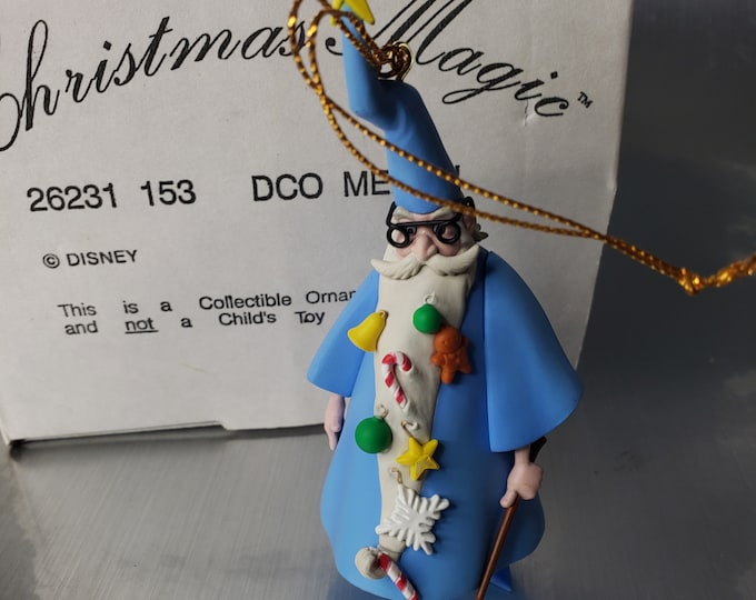 Walt Disney Sword in the Stone, MERLIN Christmas Magic Tree Ornament ...