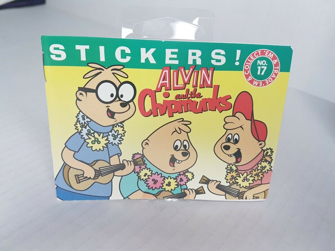 Vintage 1998 Sticker Time Fun & Games Stickers Book No.17 Alvin and the ...