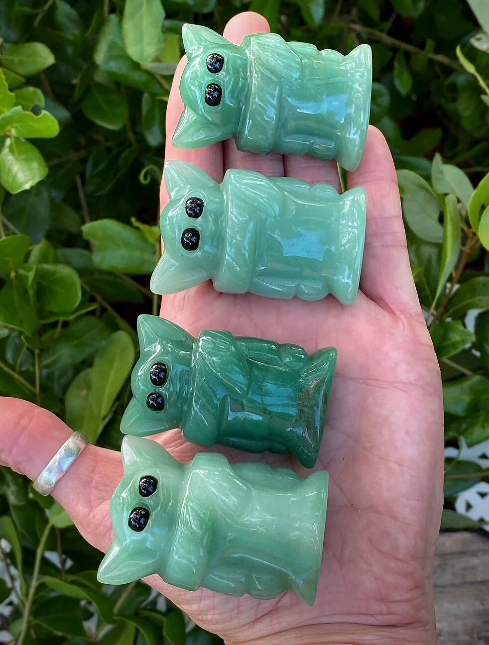 Crystal Baby Yoda Star Wars Grogu Stone Carving - Etsy