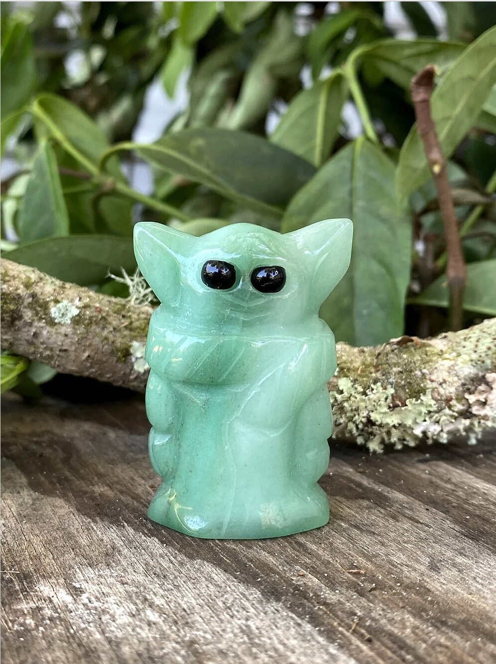 Crystal Baby Yoda Star Wars Grogu Stone Carving - Etsy
