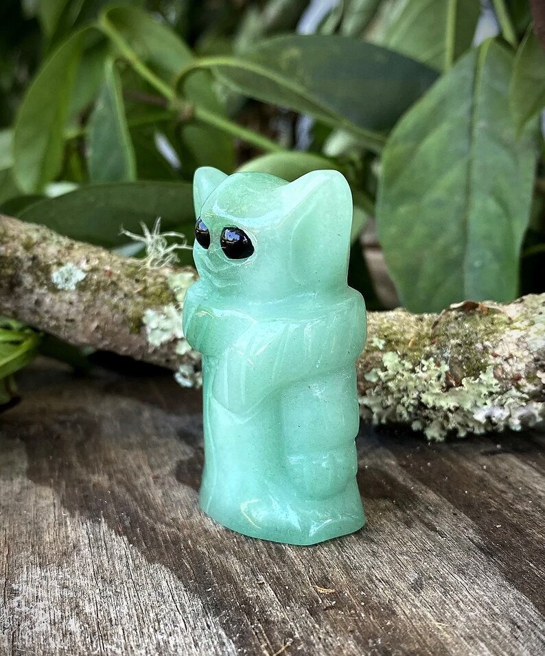 Crystal Baby Yoda Star Wars Grogu Stone Carving - Etsy