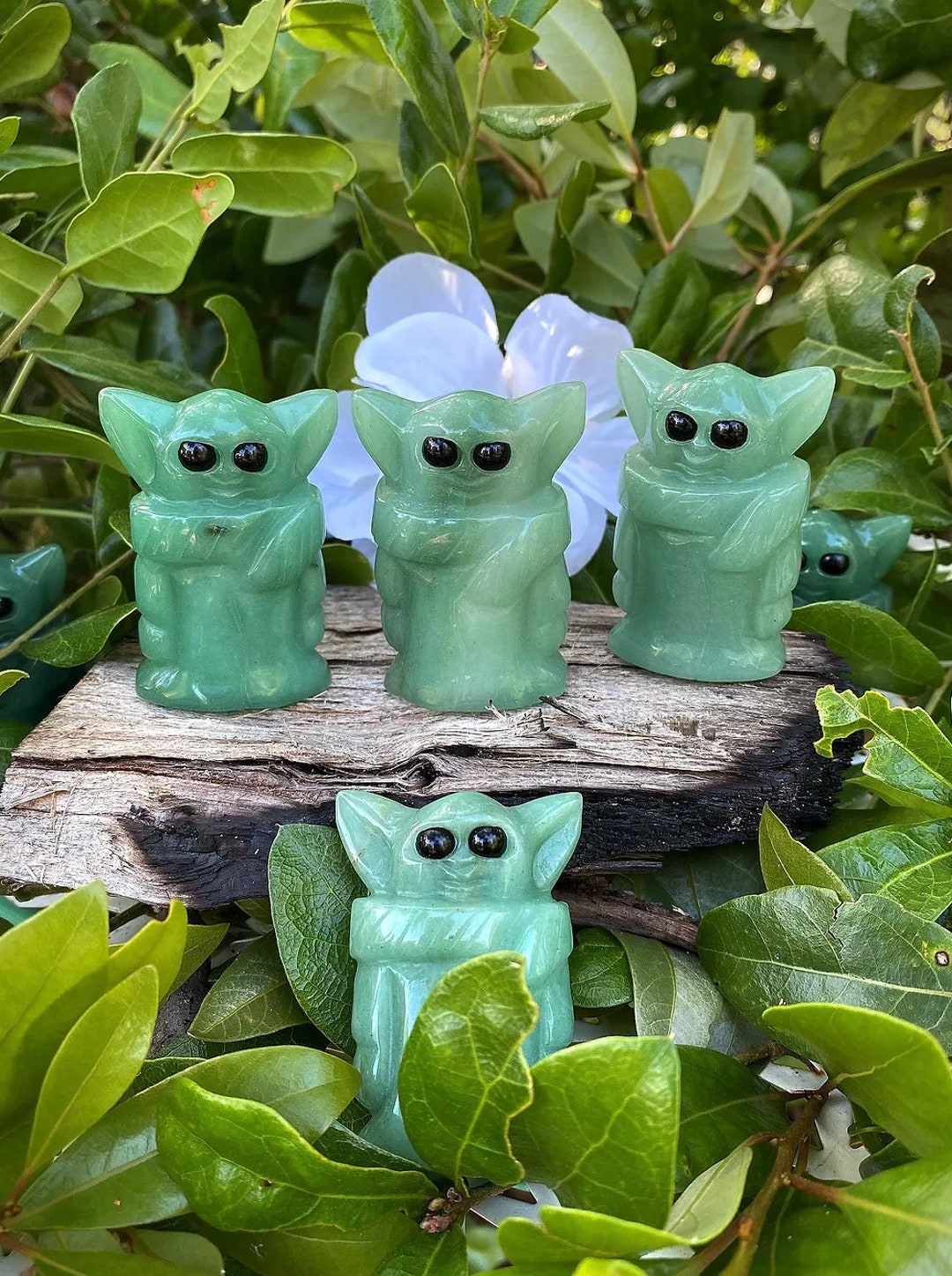 Crystal Baby Yoda Star Wars Grogu Stone Carving - Etsy