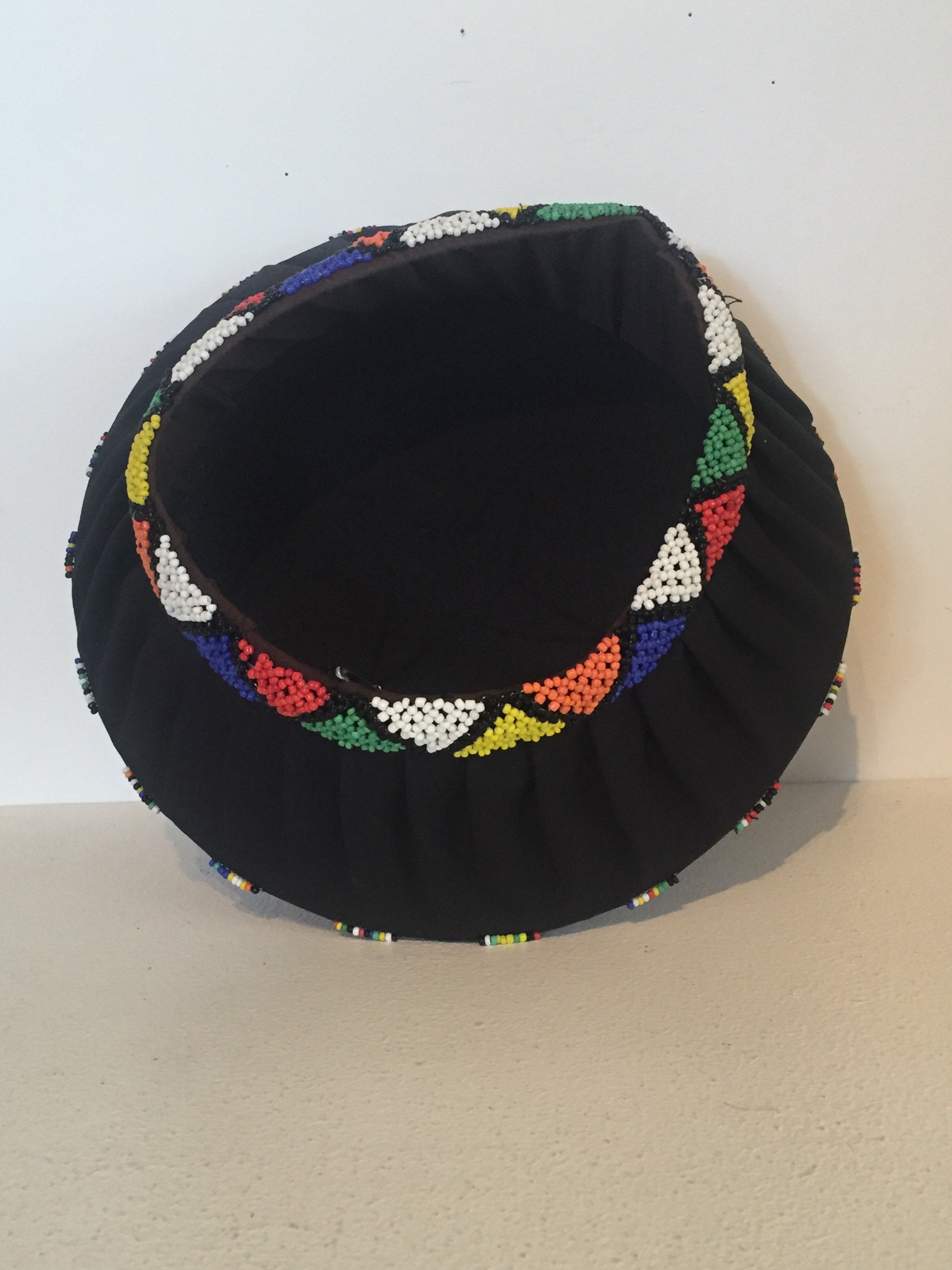 Zulu Handmade Beaded Isicholo Hat. - Etsy
