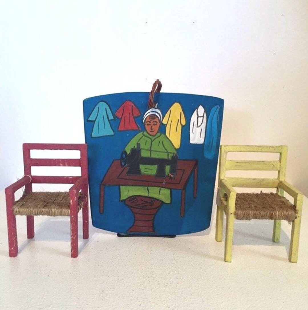 Moroccan Wooden Painted Plaque - Etsy