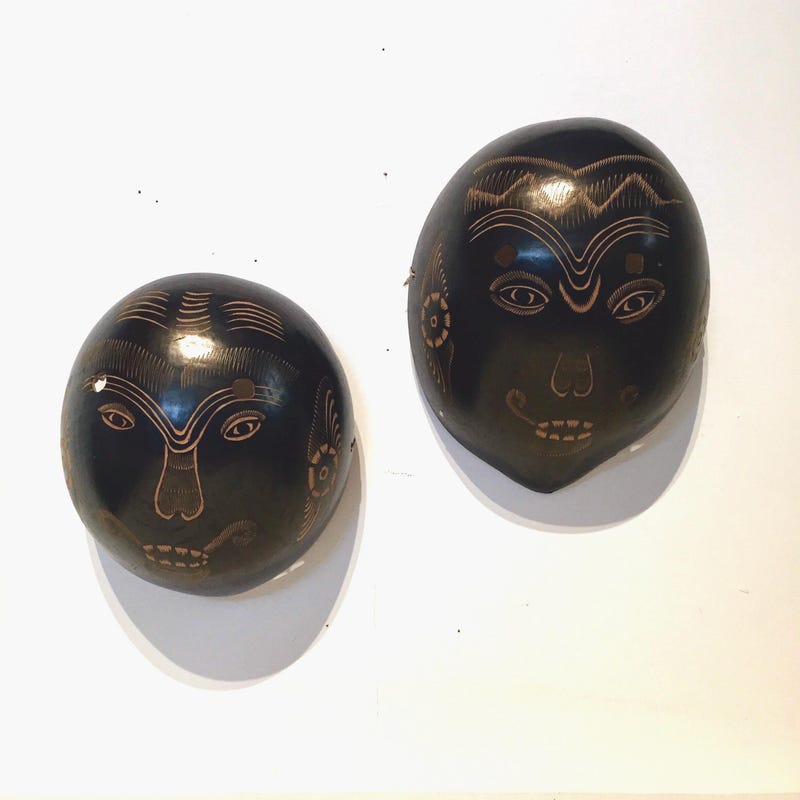 Wall Gourd Masks - Etsy