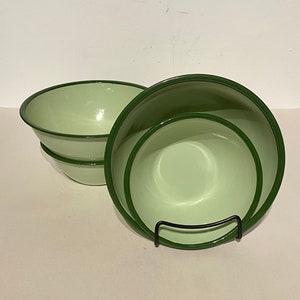 Enamelware Solid Color Mixing Bowls Set of 3 Vintage 70's - Etsy