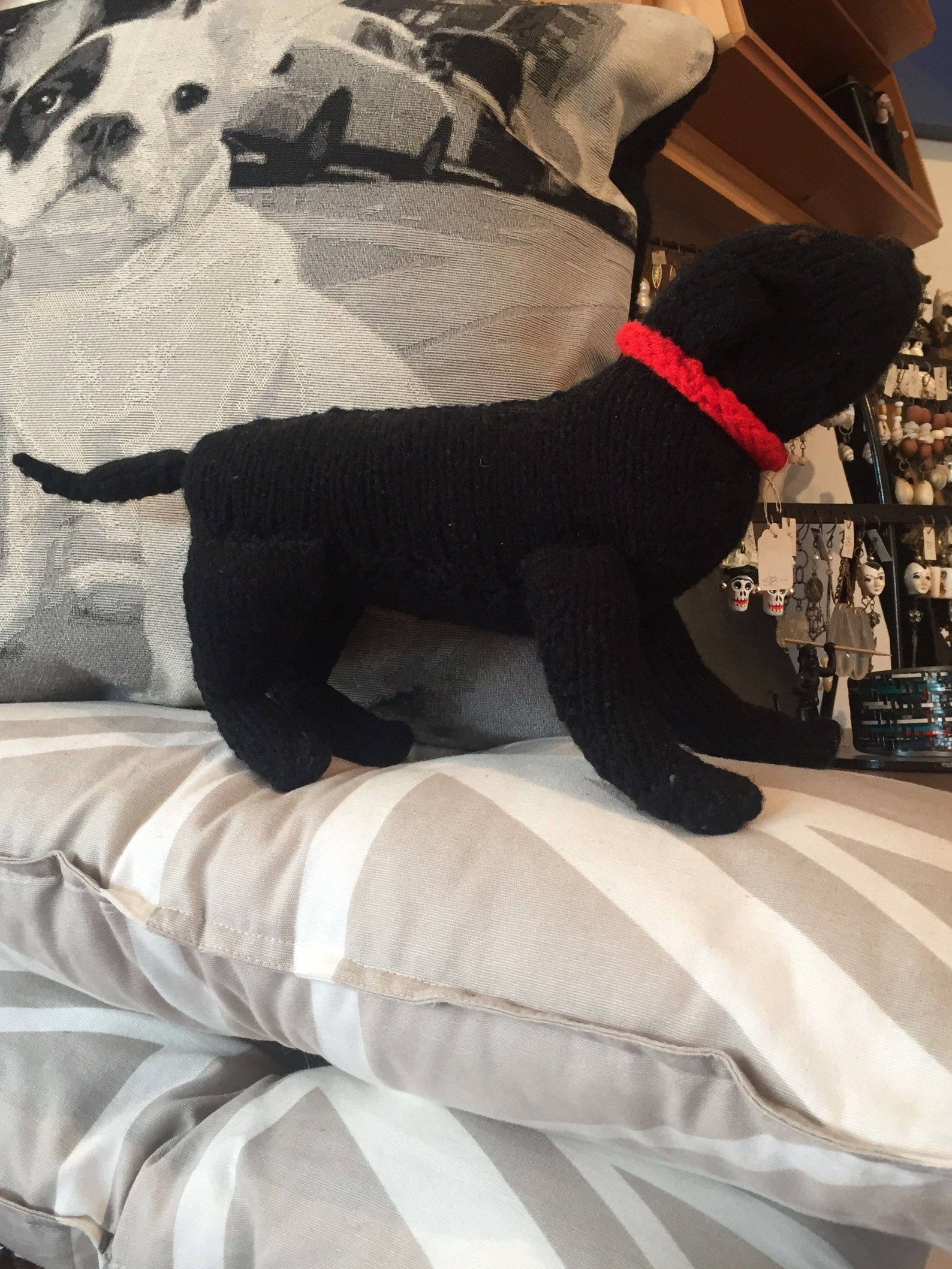 Hand Knitted Black Labrador Dog - Etsy Hong Kong